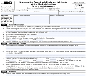 Form 8843: Why International Students Must File It Even With No U.S ...